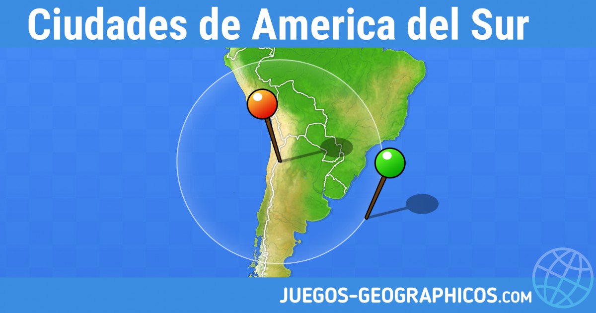 juegos-geograficos juegos de geografia Ciudades de America del Sur